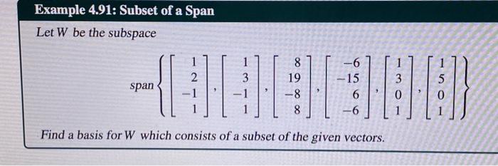 Solved how do you find the basis for W and determine the | Chegg.com