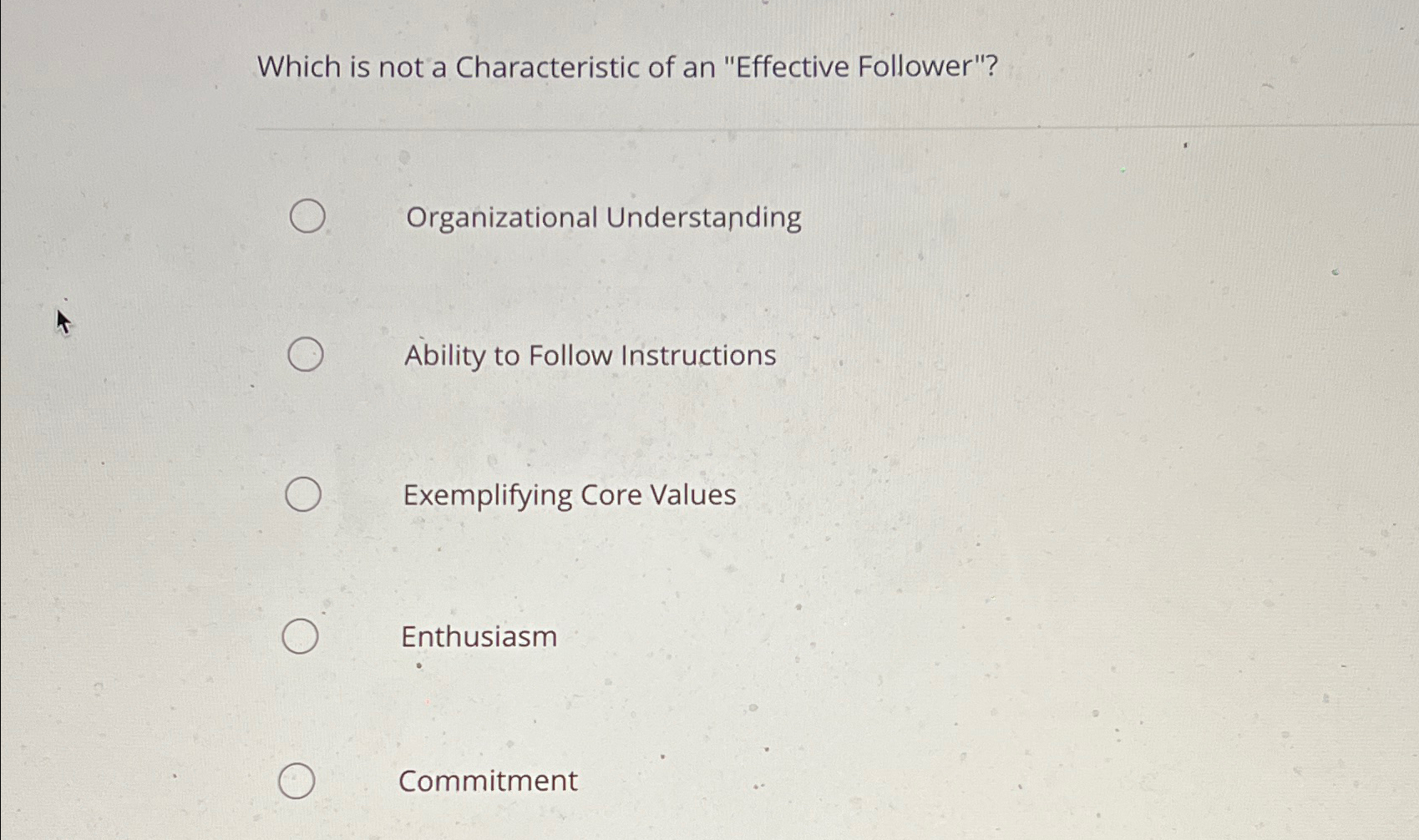 Solved Which is not a Characteristic of an "Effective | Chegg.com