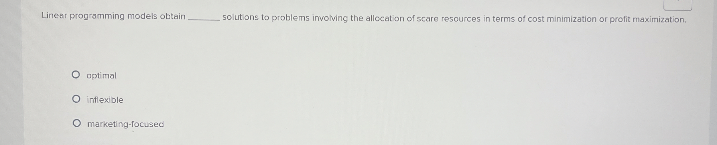 Solved Linear Programming Models Obtainsolutions To Problems