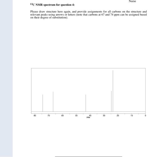 Solved 4. (25 points) A compound has the molecular formula | Chegg.com