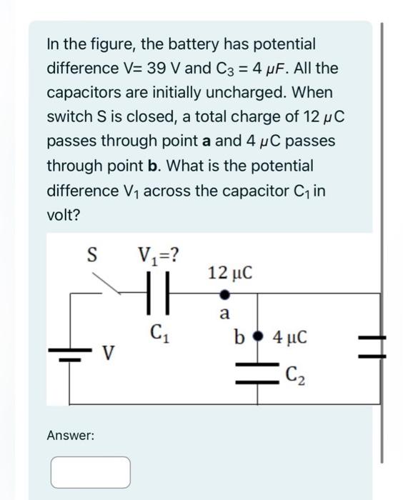 Solved In the figure, the battery has potential difference | Chegg.com