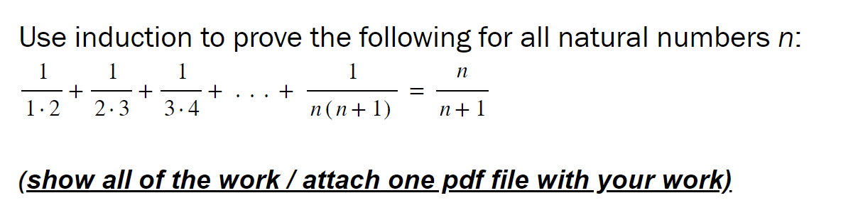 Solved Use induction to prove the following for all natural | Chegg.com