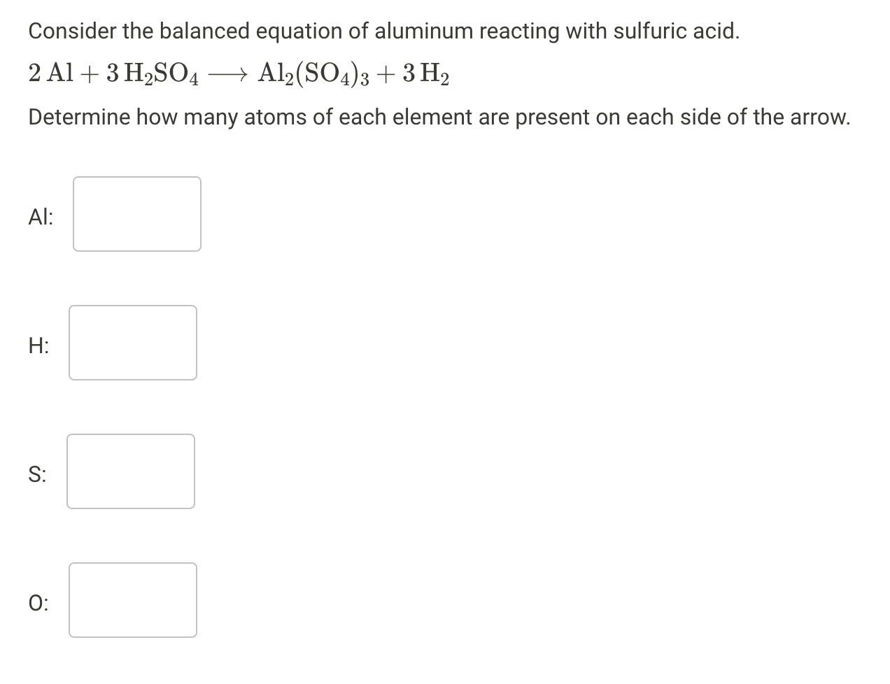 Solved Consider the balanced equation of aluminum reacting | Chegg.com