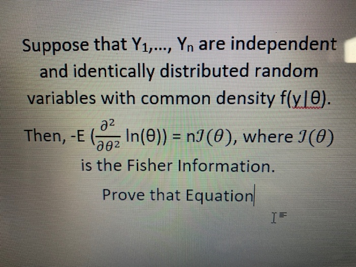 Solved Suppose that Y1,..., Yn are independent and | Chegg.com