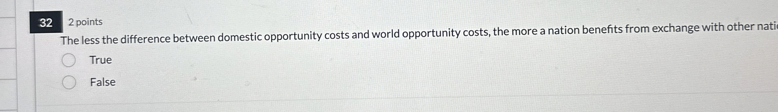 Solved 322 ﻿pointsThe less the difference between domestic | Chegg.com