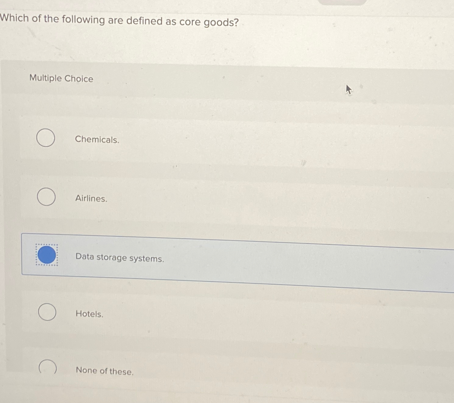 Solved Which of the following are defined as core | Chegg.com