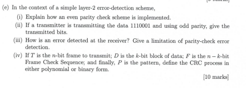 Solved (e) ﻿In the context of a simple layer-2 | Chegg.com