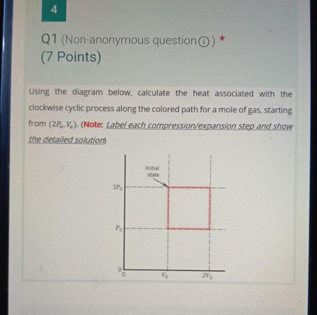 Solved 4 Q1 (Non-anonymous question 0)* (7 Points) Using the | Chegg.com