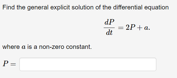 Solved Find the general explicit solution of the | Chegg.com