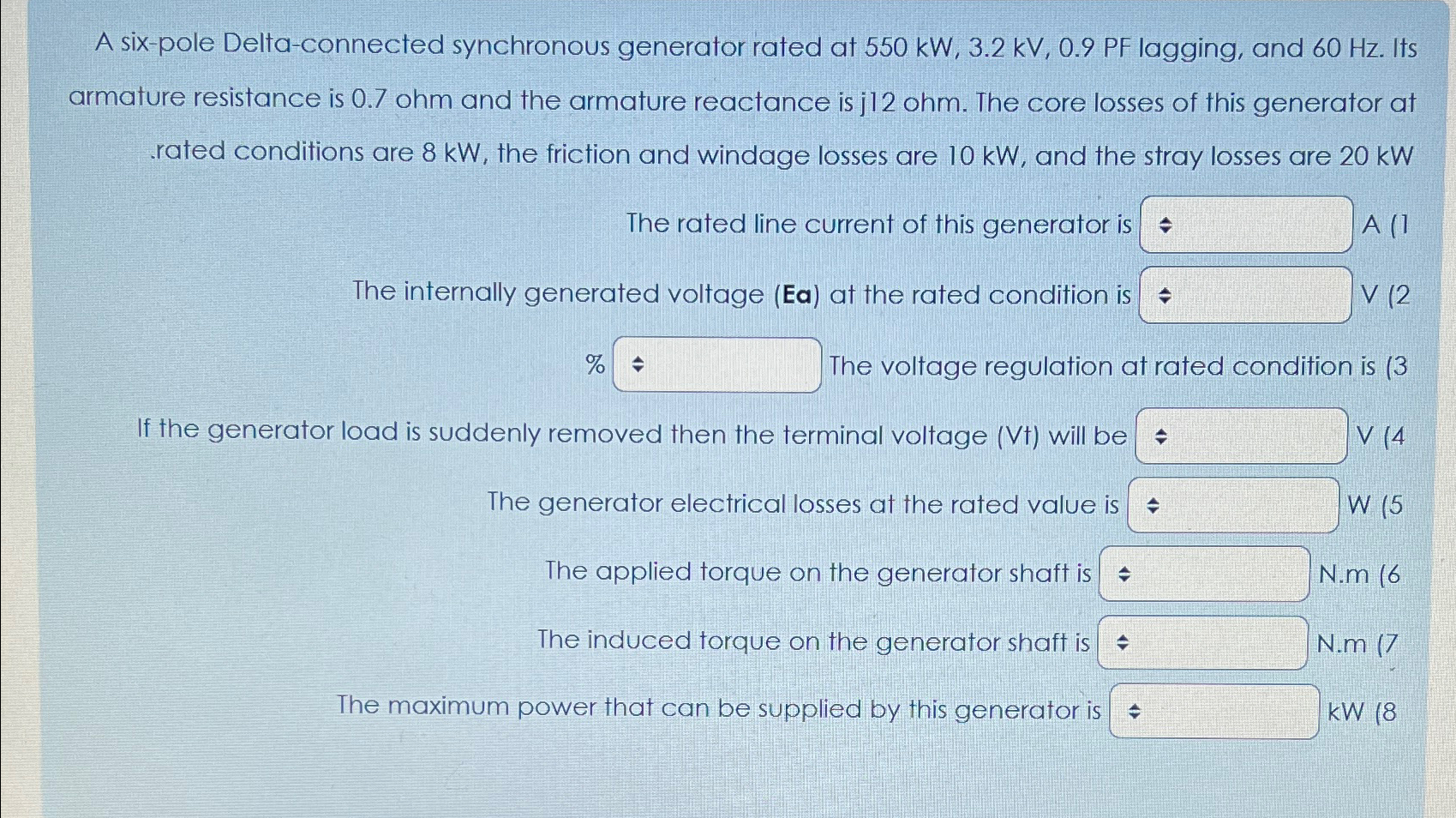 Solved A six-pole Delta-connected synchronous generator | Chegg.com