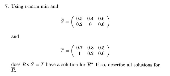 Solved Topic Fuzzy Relation Equations Text Book An
