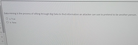 Solved Data mining is the process of sifting through Big | Chegg.com