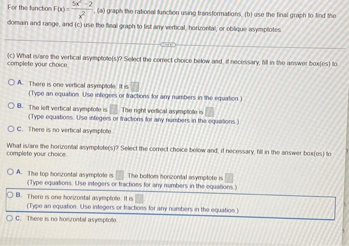 Solved For the function F(x)= domain and range, and (c) use | Chegg.com