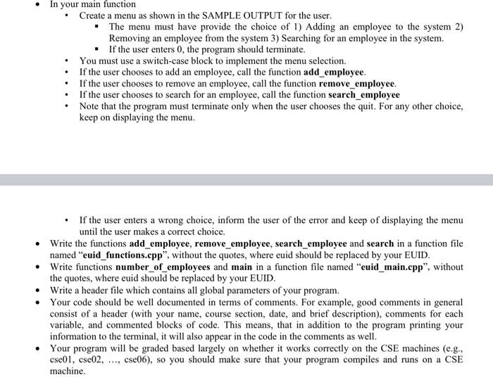 Solved PROGRAM DESCRIPTION: In this program, you will | Chegg.com