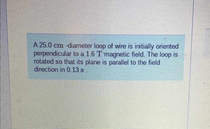 Solved what is the magnitude of the average induced emf in | Chegg.com