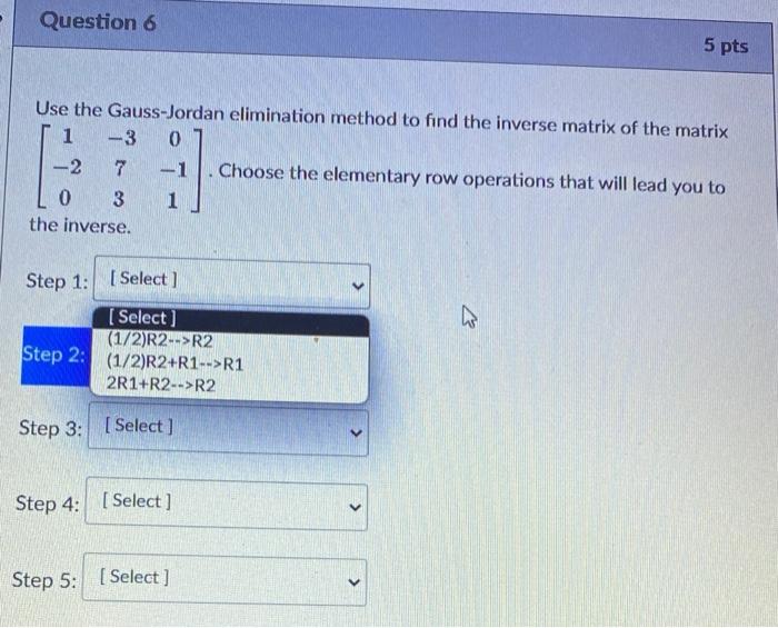 Solved Use the Gauss-Jordan elimination method to find the | Chegg.com