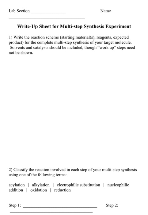 Solved OCH3 N Н НО Lab Section Name Write-Up Sheet for | Chegg.com