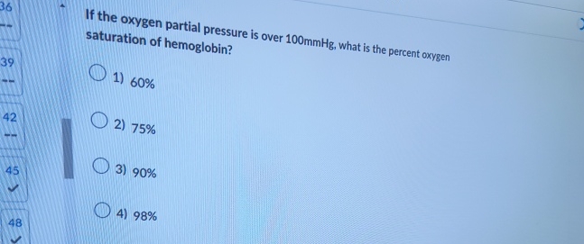 Solved If the oxygen partial pressure is over 100mmHg, ﻿what | Chegg.com
