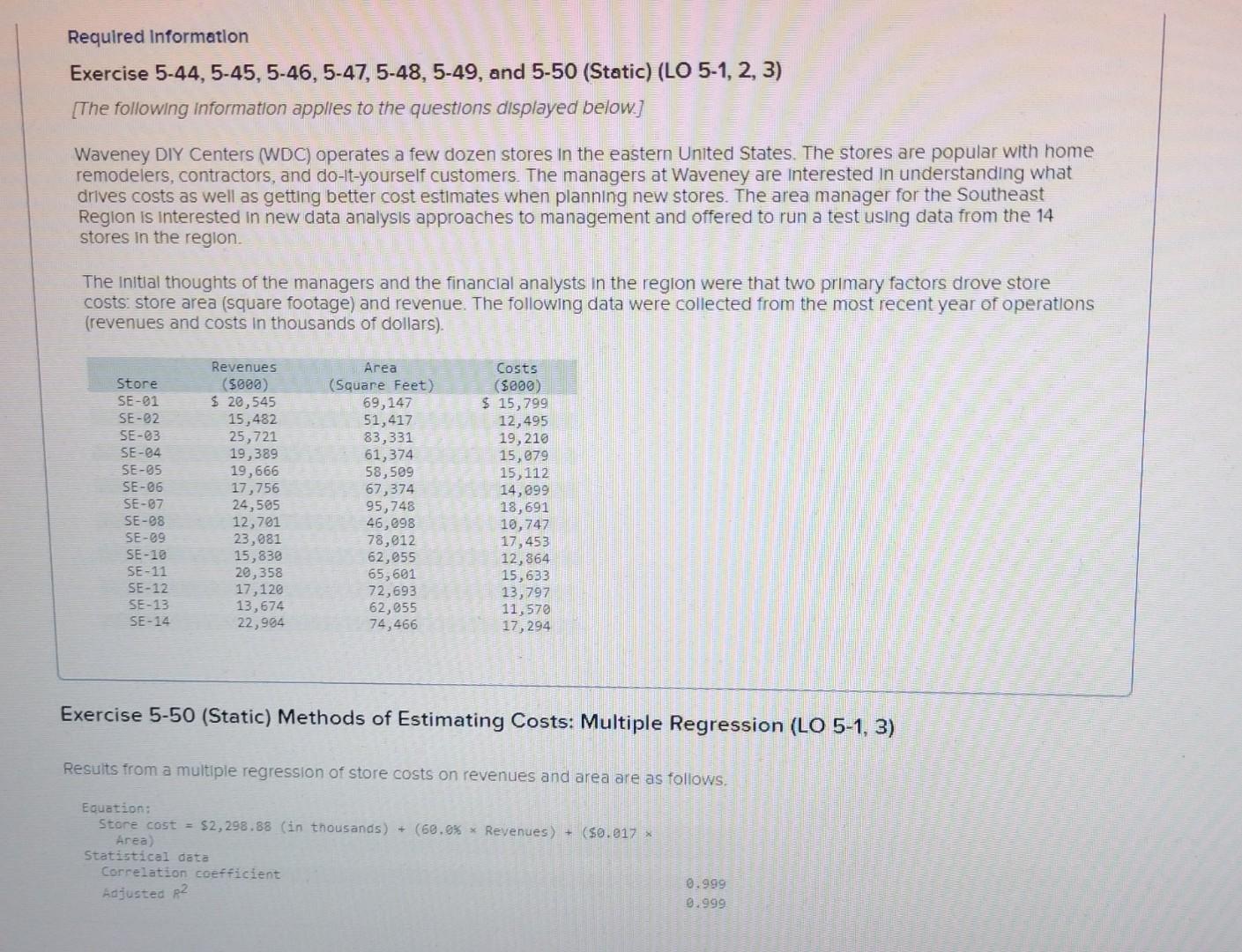Solved Exercise 5-44, 5-45, 5-46, 5-47, 5-48, 5-49, and 5-50 | Chegg.com