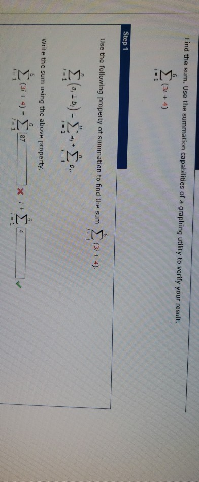 Solved Find the sum. Use the summation capabilities of a | Chegg.com