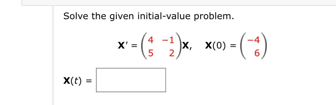 Solve the given initial-value | Chegg.com