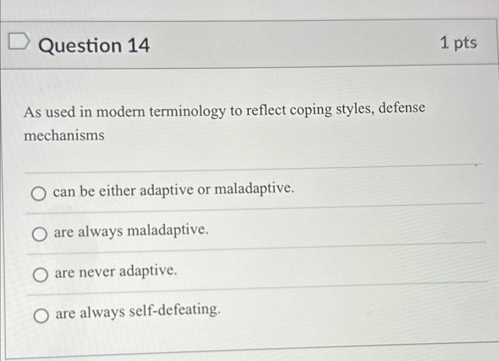 Solved Question 141 ﻿ptsAs used in modern terminology to | Chegg.com