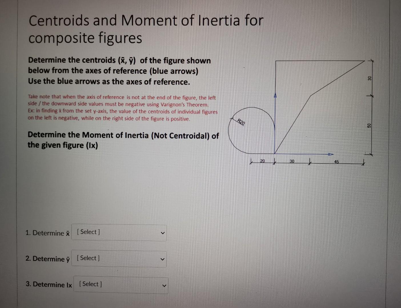 Solved Centroids and Moment of Inertia for composite figures | Chegg.com