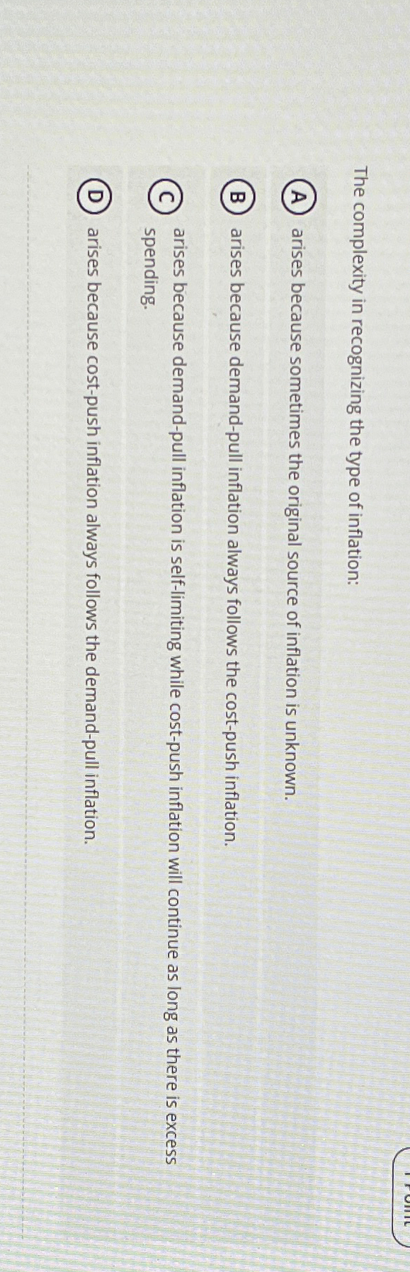 Solved The complexity in recognizing the type of | Chegg.com