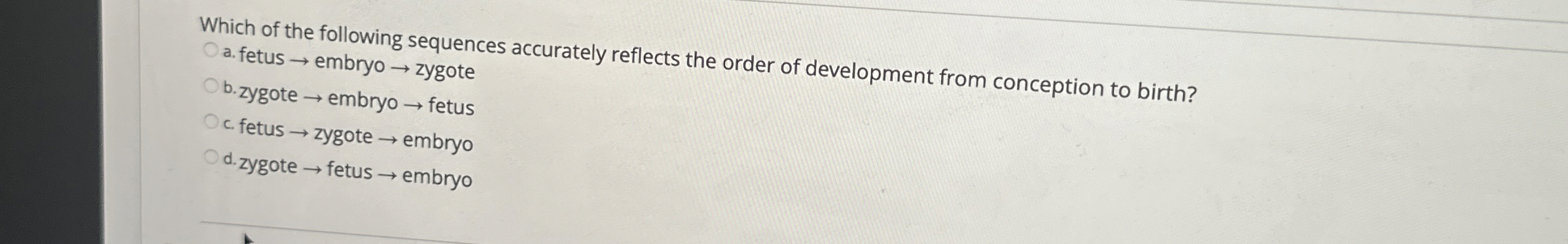 Solved Which of the following sequences accurately reflects | Chegg.com