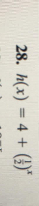 Solved 27-40 Graphing Exponential Functions Graph the | Chegg.com