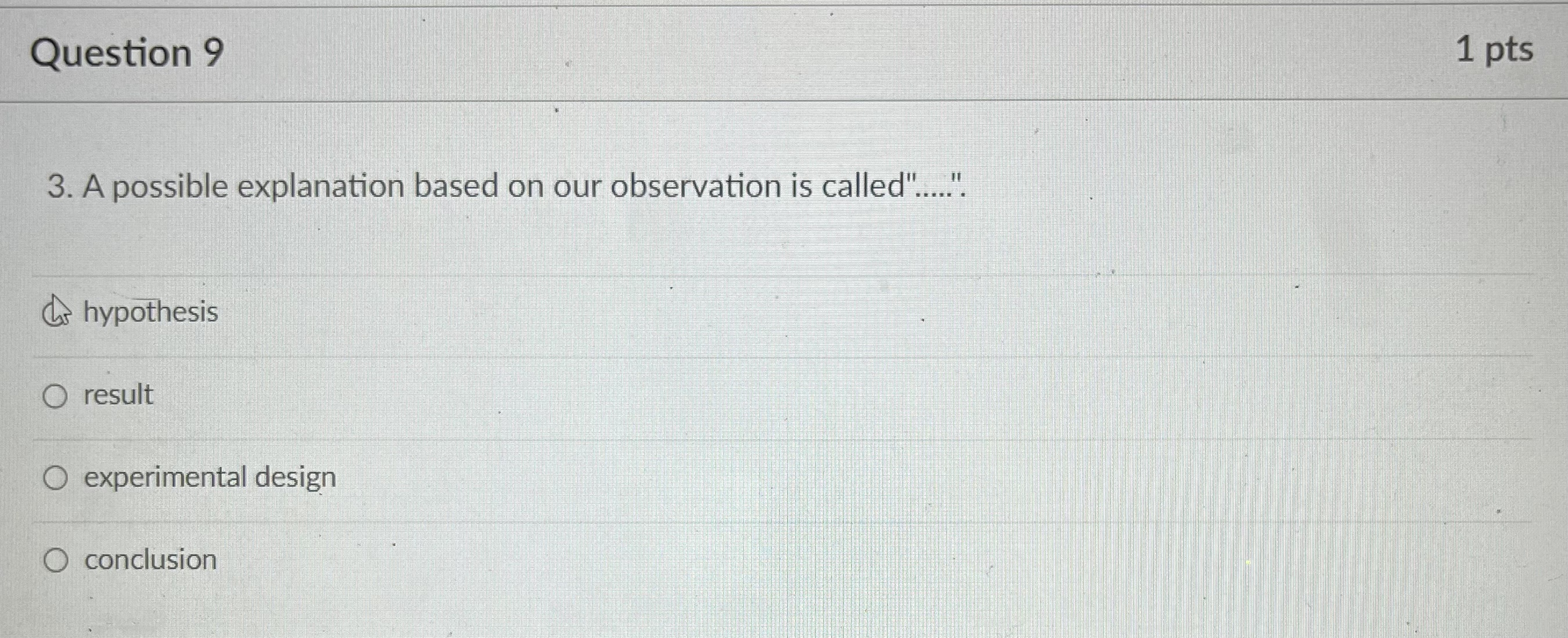 Solved Question 9A possible explanation based on our | Chegg.com
