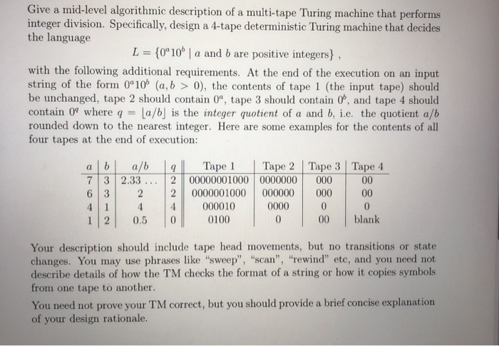 Give a mid-level algorithmic description of a | Chegg.com