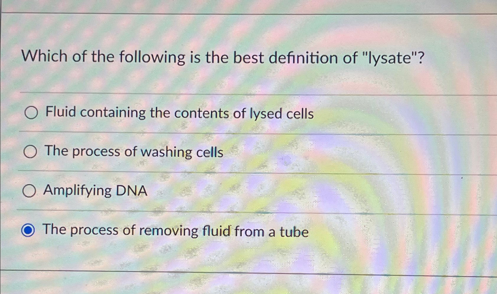 Solved Which of the following is the best definition of | Chegg.com
