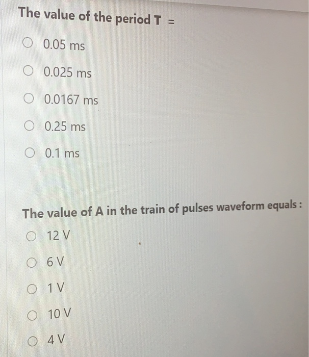 Solved The spectrum of a train of pulses with pulse width t | Chegg.com