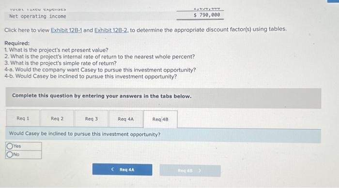 Solved Problem 12-17 (Algo) Net Present Value Analysis; | Chegg.com