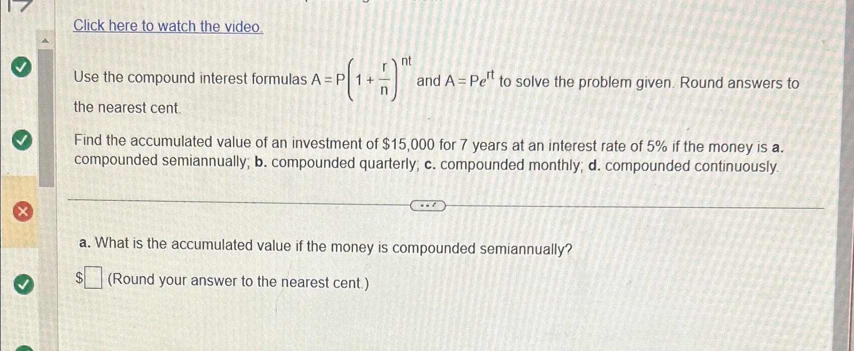 Solved Click here to watch the video.Use the compound | Chegg.com