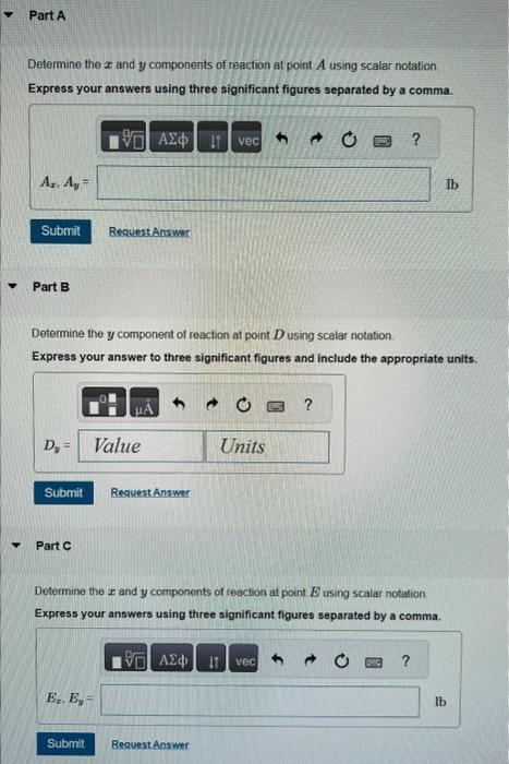 Solved The two-member structure is connected at C by a pin, | Chegg.com