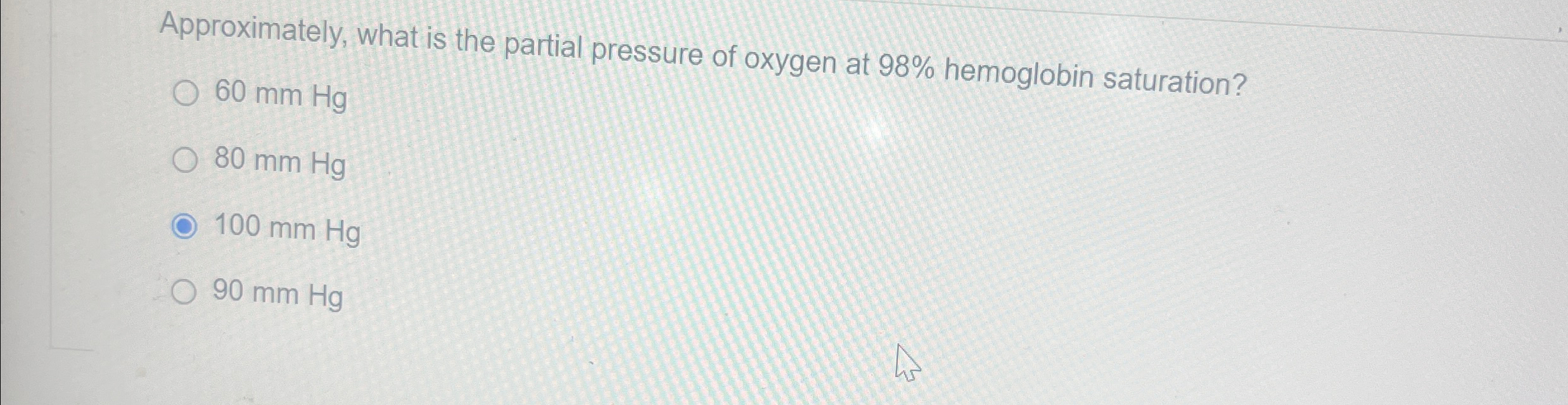 Solved Approximately, what is the partial pressure of oxygen | Chegg.com