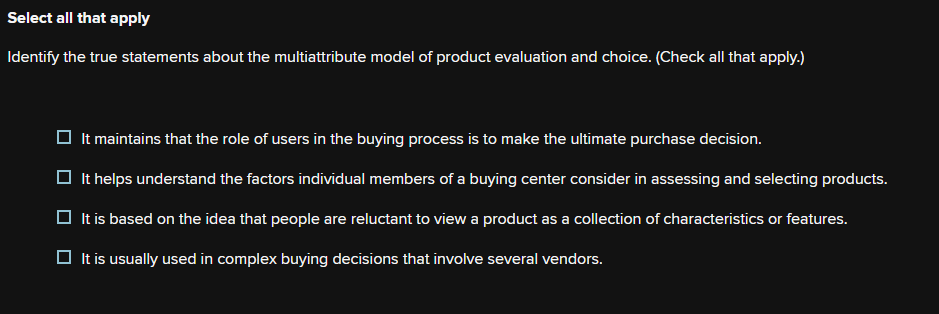 Solved Select all that applyIdentify the true statements | Chegg.com