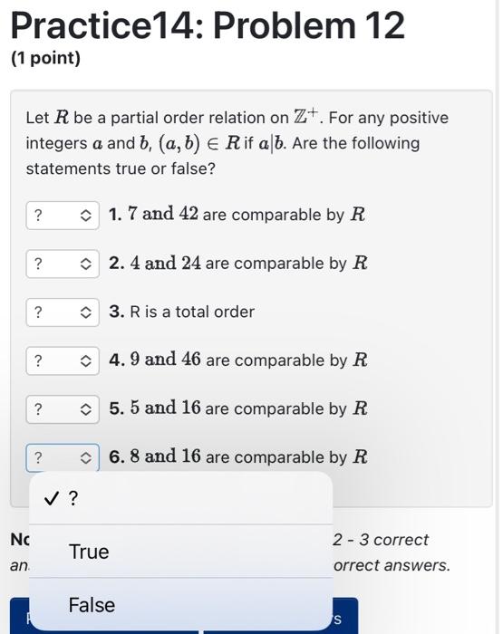 Solved Let R be a partial order relation on Z+. For any | Chegg.com