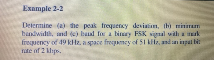Solved Example 2-2 Determine (a) the peak frequency | Chegg.com