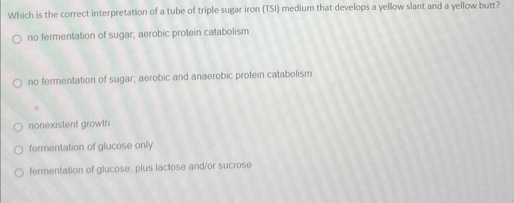 Solved Which is the correct interpretation of a tube of | Chegg.com