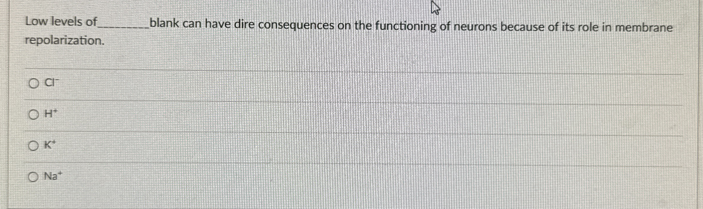 Solved Low levels of blank can have dire consequences on the | Chegg.com