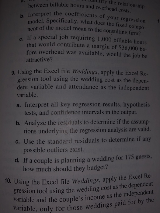 Solved U luentify the relationship ween billable hours and | Chegg.com