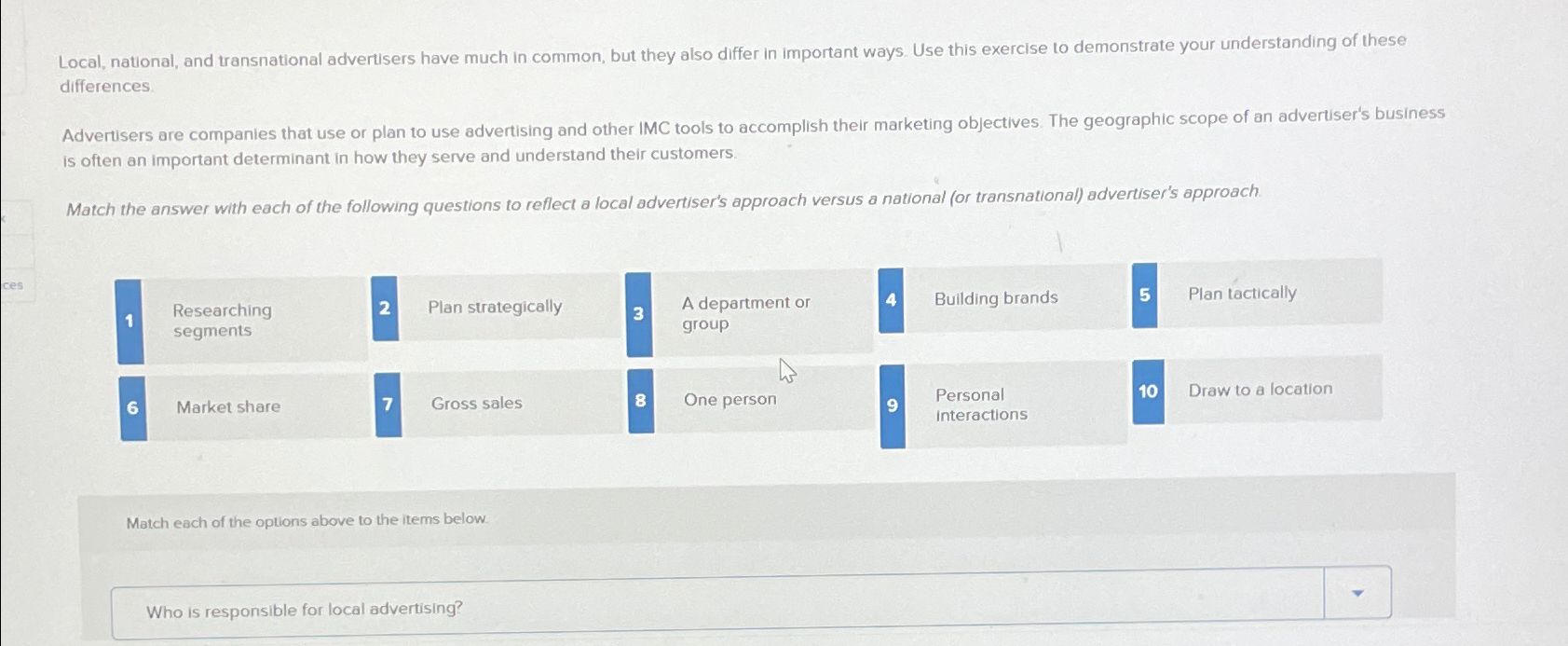 Solved differences is often an important determinant in how | Chegg.com