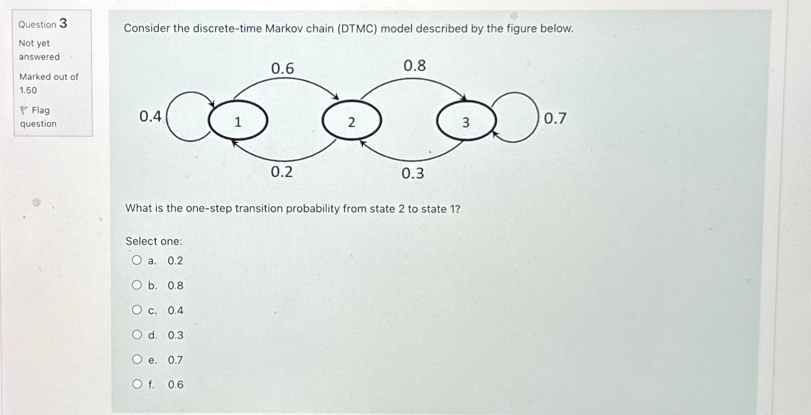 Solved Question 3Not yet answered Marked out of 1.50P Flag | Chegg.com