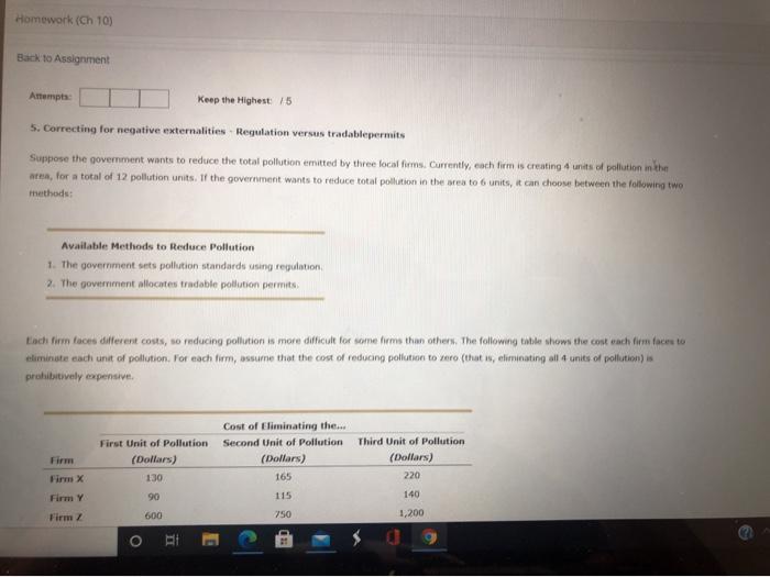 Solved Homework (Ch 10) Back to Assignment Attempts: Keep | Chegg.com