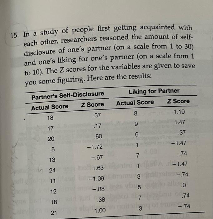 Solved For problems 14 and 15, (a) make a scatter dia. gram | Chegg.com