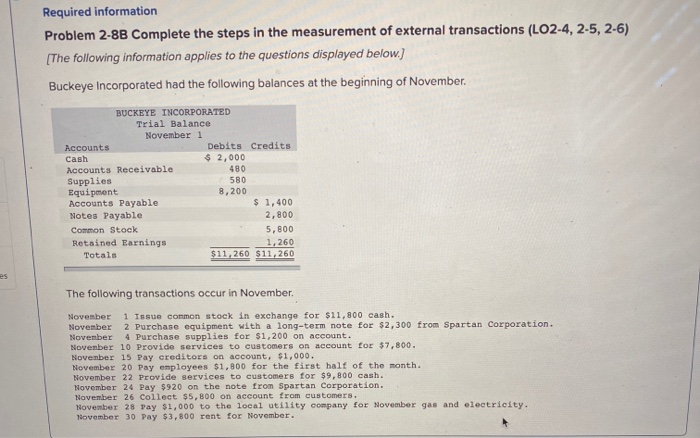 Solved Problem 2-8B Complete the steps in the measurement of | Chegg.com