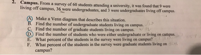Solved Campus. From a survey of 60 students attending a | Chegg.com